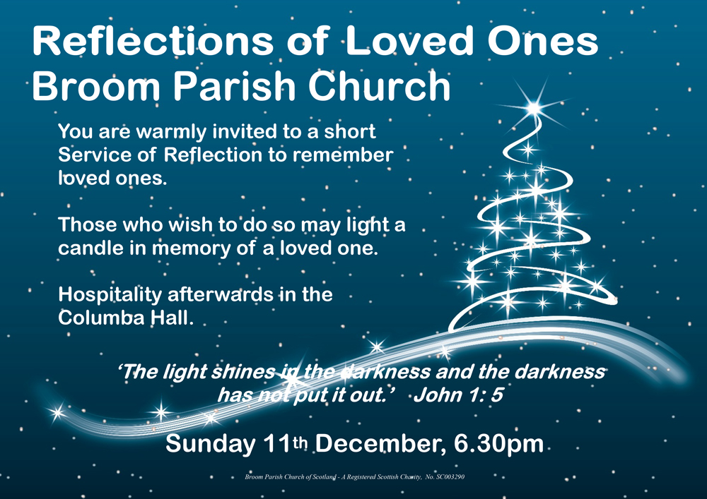 Reflections-of-Loved-Ones-Poster - Broom Parish Church
